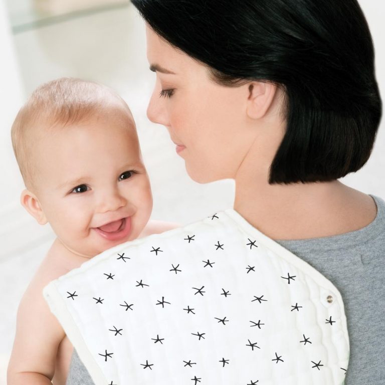 Bamboo Muslin Burpy Bib - Midnight | Bamboo Baby & Kids