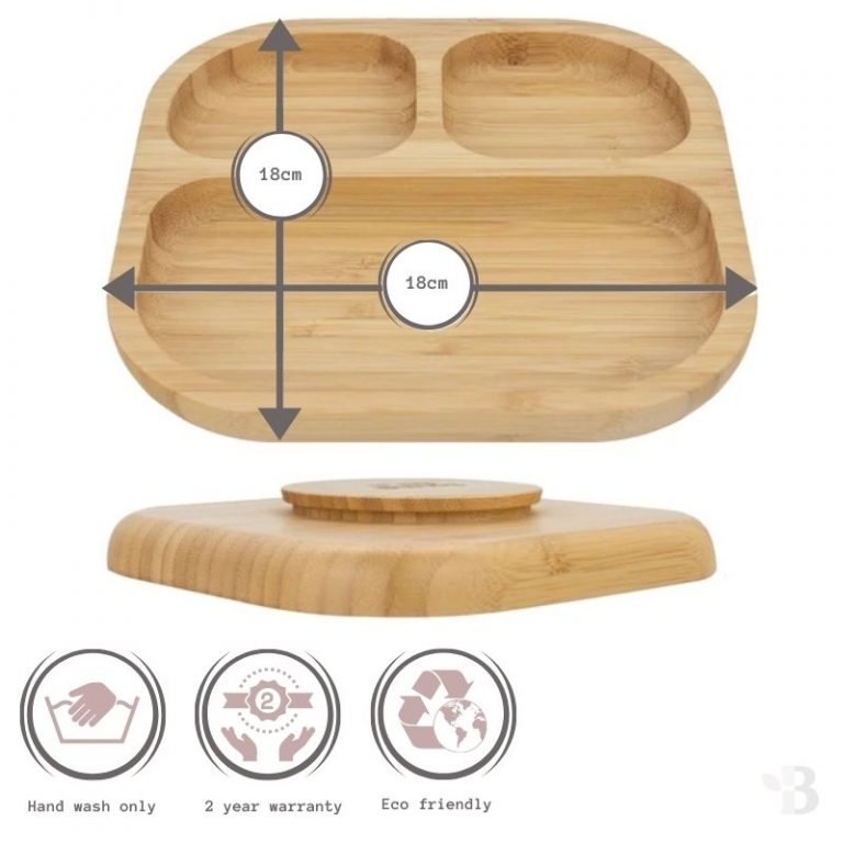 Bamboo Kids Plate | Bamboo Baby Toddler Dinnerware