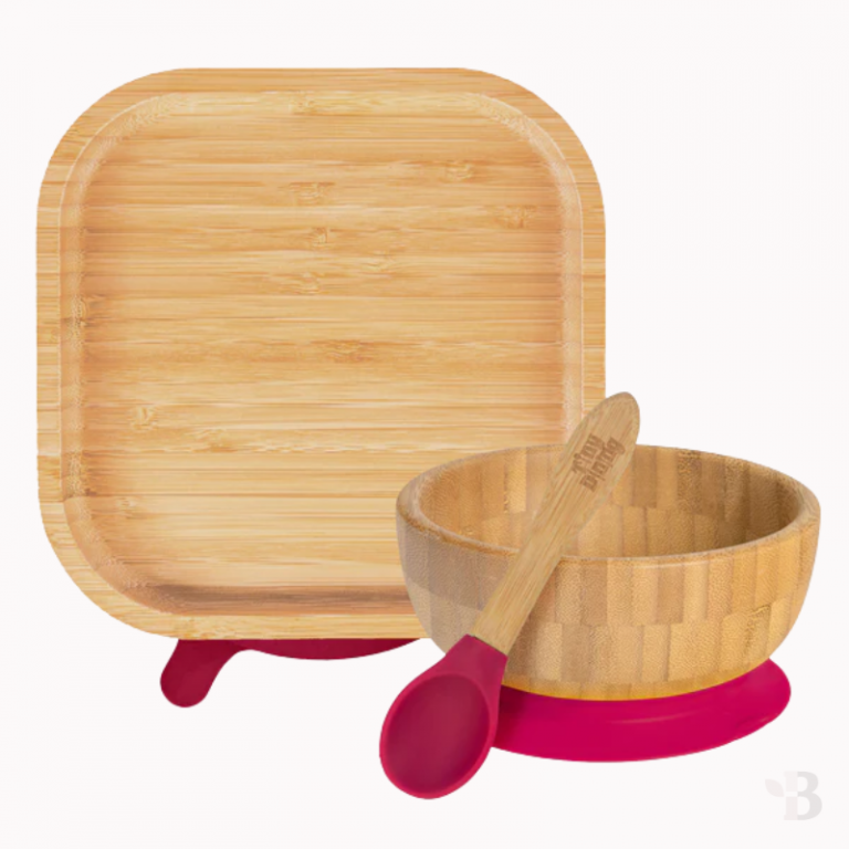 Bamboo Open Square Kids Meal Set | Bamboo Baby Toddler Dinnerware