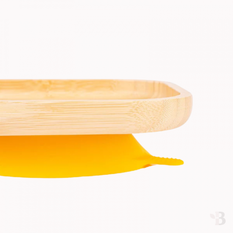 Bamboo Square Open Kids Plate | Bamboo Baby Toddler Dinnerware